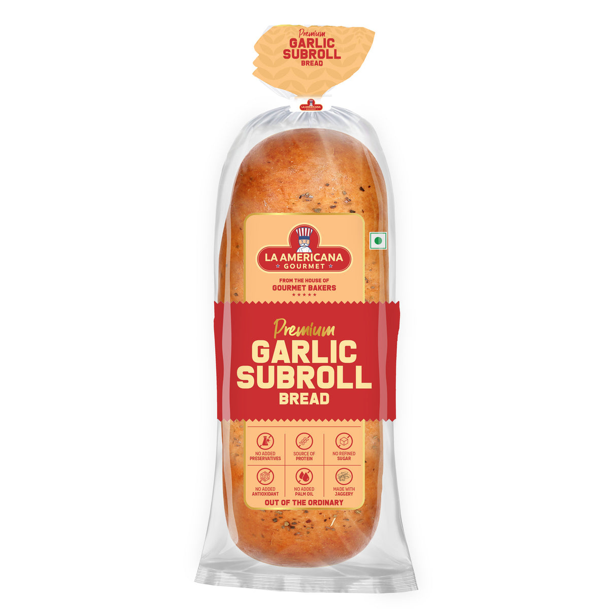 LA Americana Wholewheat Garlic Sub Roll Bread 150g – LA Americana Gourmet